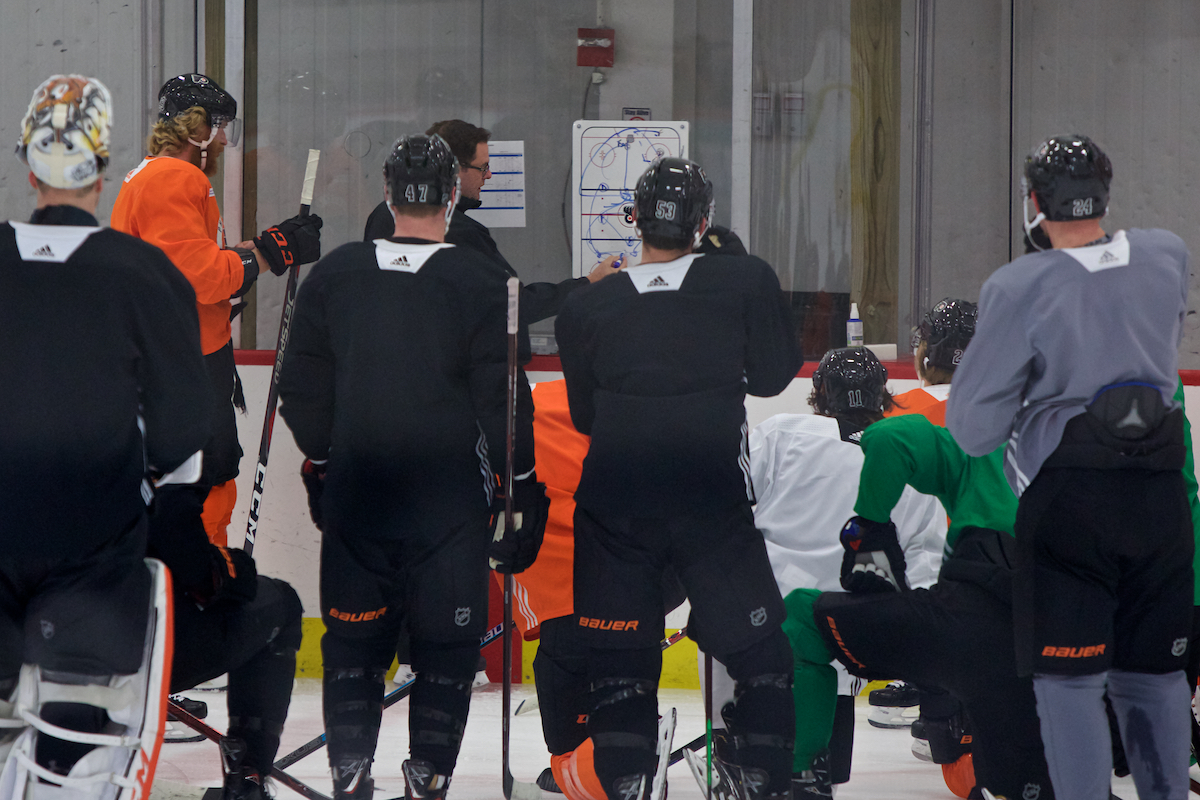 Philadelphia Flyers Practice February 8 | Derek Brad Photography