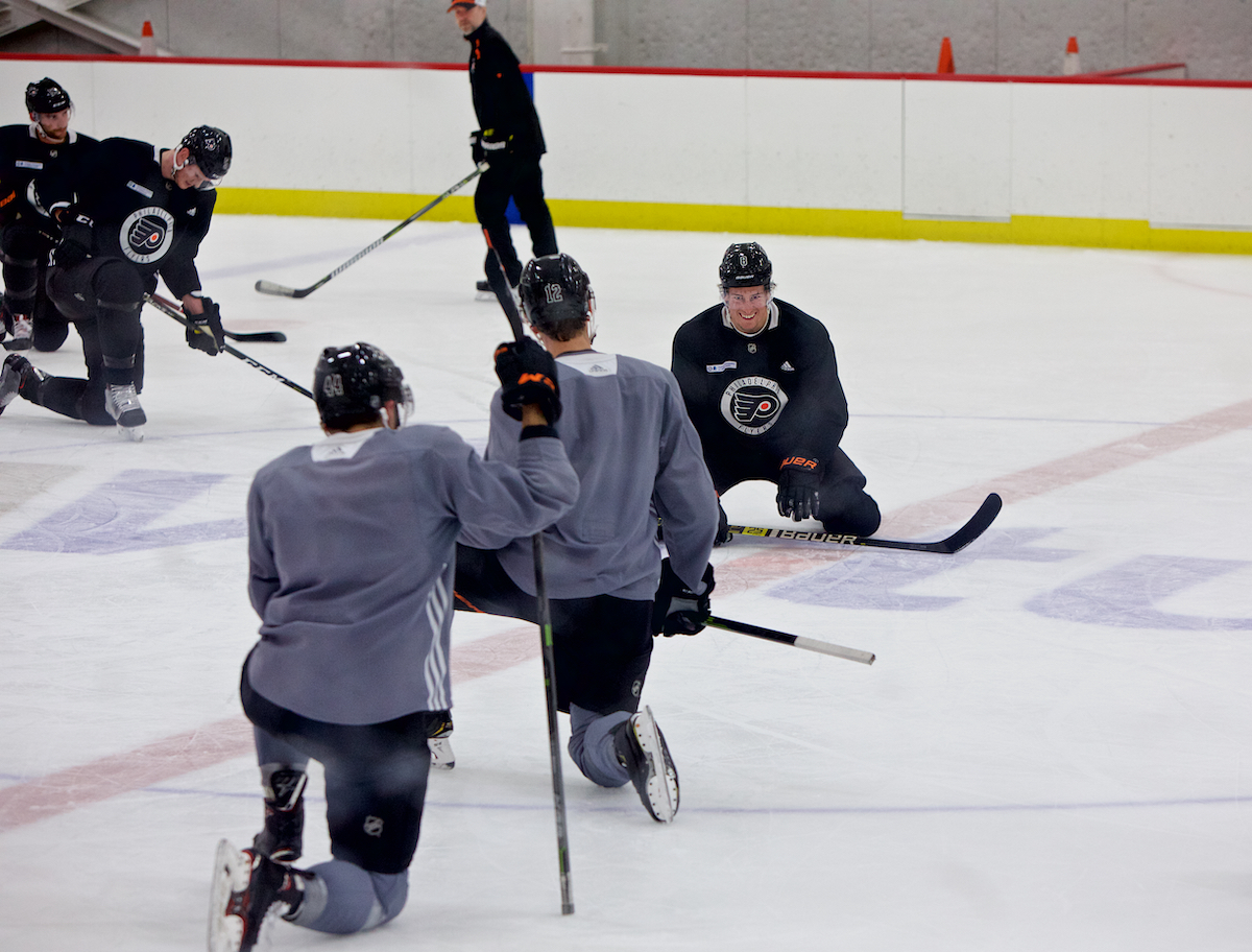 Philadelphia Flyers Practice February 8 | Derek Brad Photography